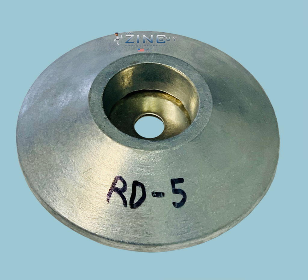 RD-5 Special Round Disc For Rudder Zinc Anode | The Zinc Guy