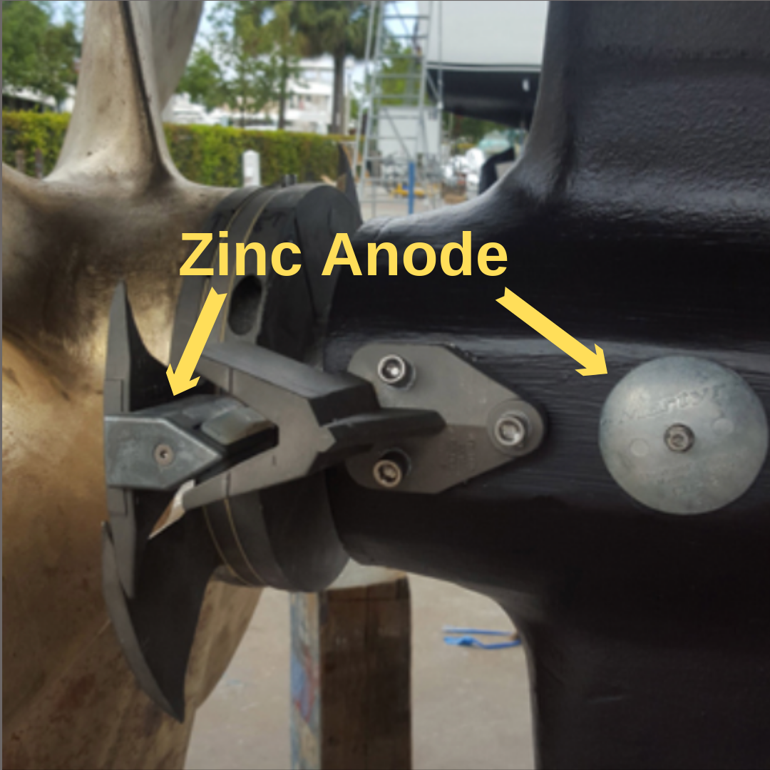 SPURS - Cutter F - F1 Zinc Anodes with bolts | The Zinc Guy